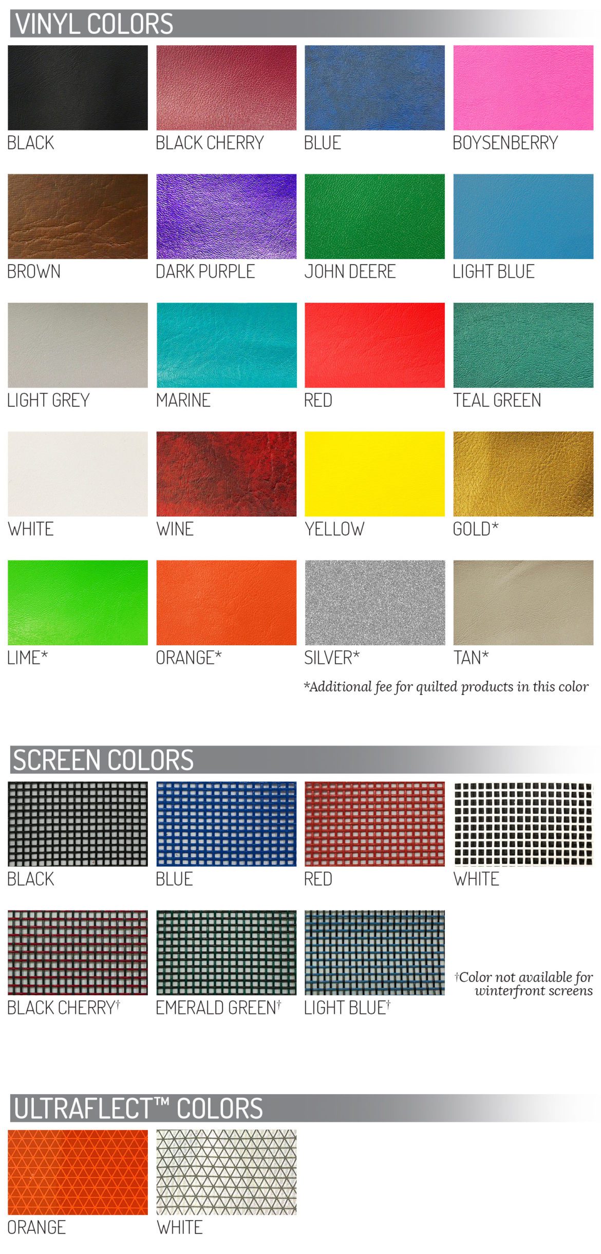 Color Options – Outlaw Trucking Supply