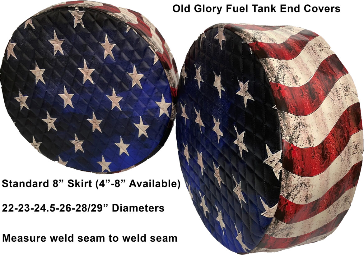 Old Glory Fuel Tank End Cover - Outlaw Trucking Supply