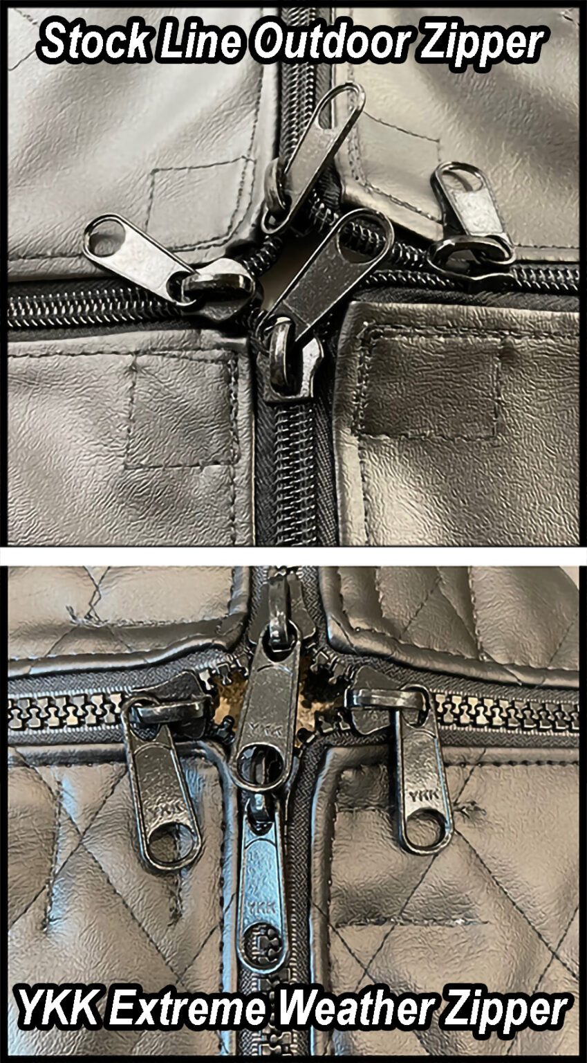 Winter Front: 2-Zip Quilted Style - Outlaw Trucking Supply