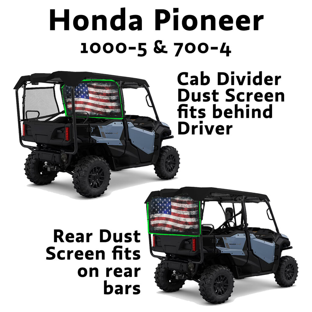 UTV/Side by Side Rear Dust Screen - Outlaw Trucking Supply