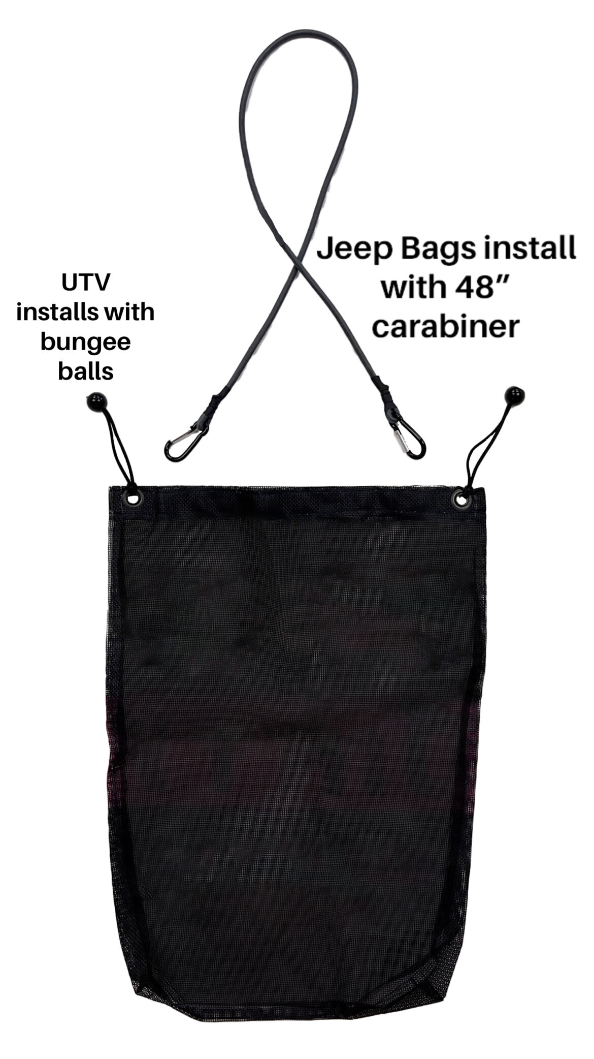 Outdoor Mesh Trash/Trail Bag with Stock Design - Outlaw Trucking Supply