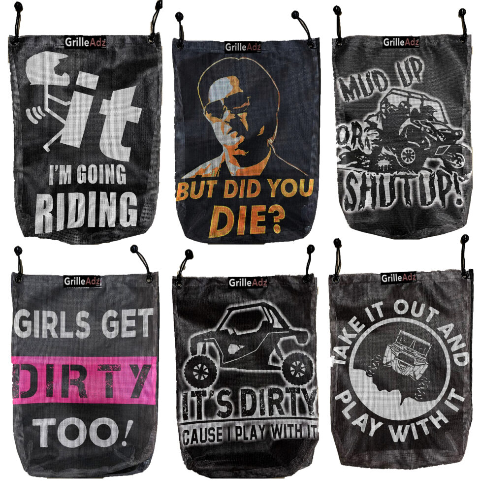 Outdoor Mesh Trash/Trail Bag with Stock Design - Outlaw Trucking Supply