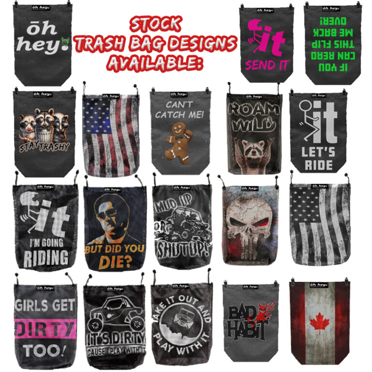 Outdoor Mesh Trash/Trail Bag with Stock Design - Outlaw Trucking Supply