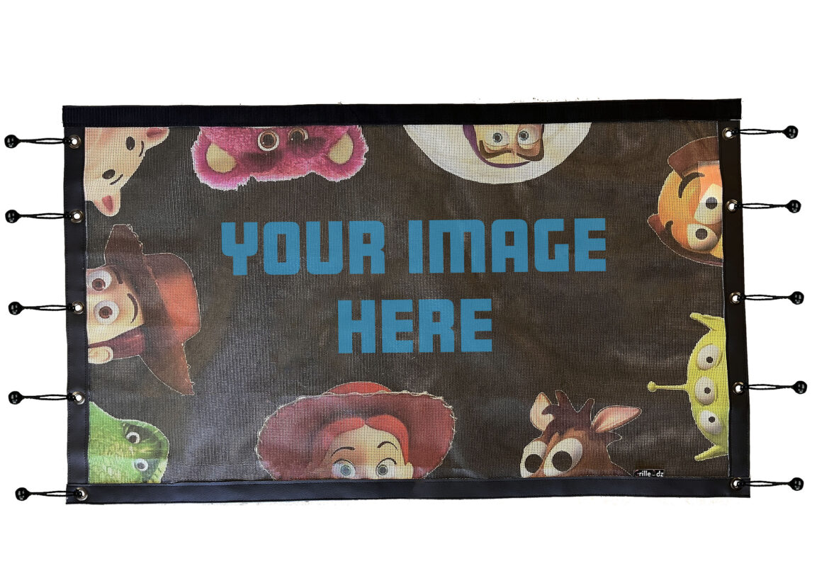 UTV/Side by Side Rear Dust Screen-CUSTOM IMAGE - Outlaw Trucking Supply